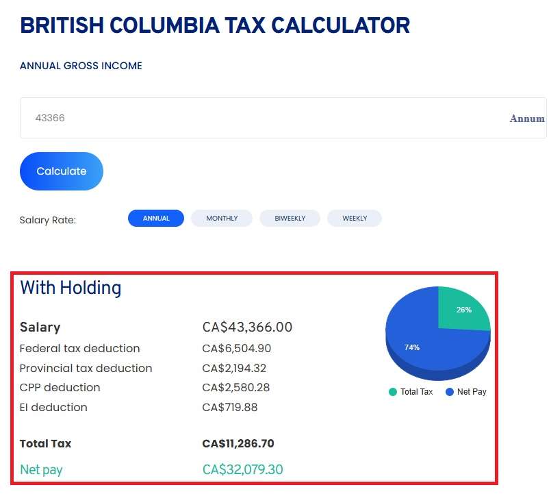 BC Income Tax Calculator 2024-25 - Federal & Provincial Tax Estimates