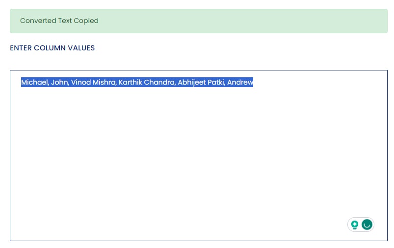 Comma Separator Tool - Convert Columns to Lists Online
