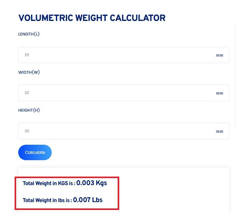 Volumetric Weight Calculator – Shipping Costs & DIM Weight Formula (2024)